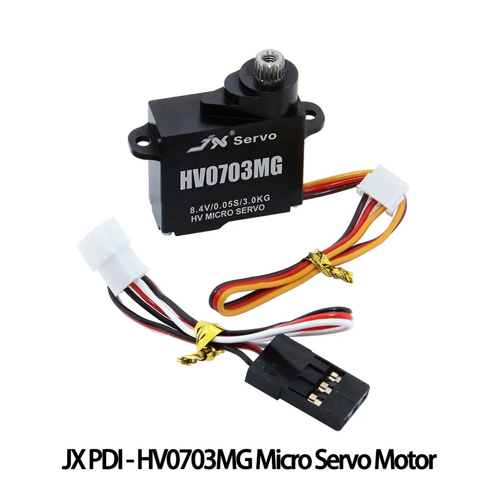 JX PDI-HV0703MG Micro Servo 3KG Digital Servo Coreless Motor 8.4V Full Aluminum Casefor RC Cars Helicopter Crawler