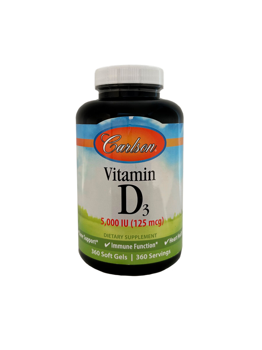Carlson Vitamin D3 5000 IU 360 капсул