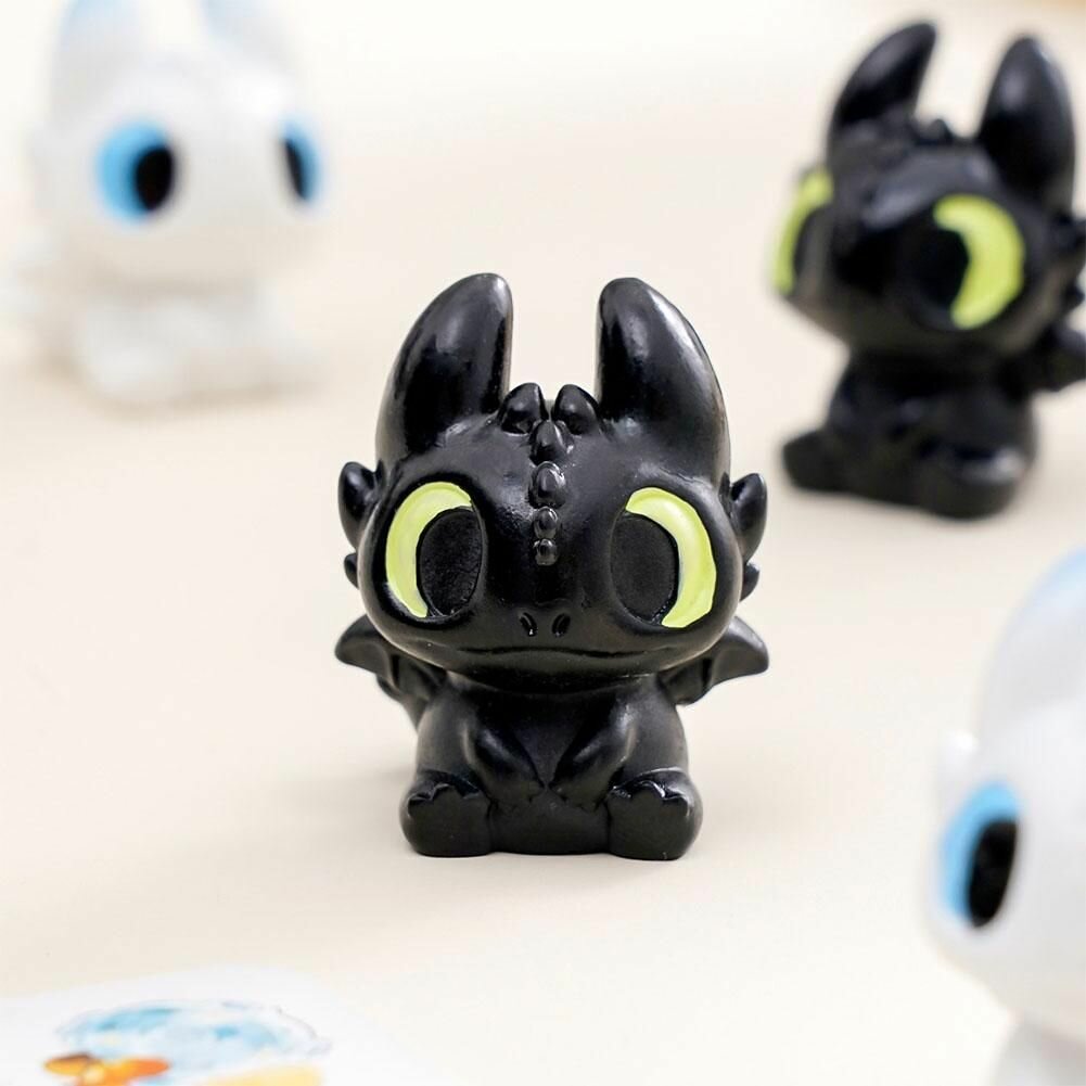 1 шт. Милая черно-белая фигурка беззубой куклы