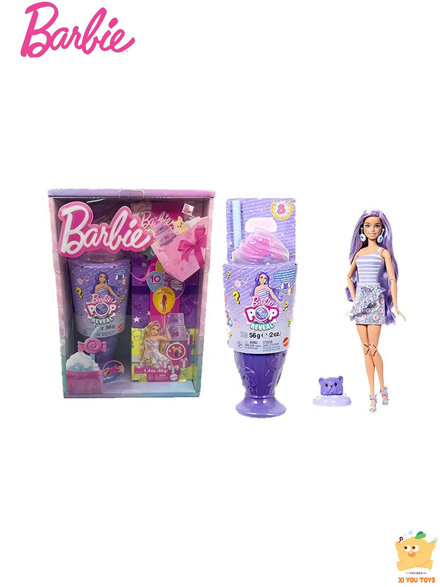Mattel Barbie Pop Reveal Rise & Surprise / Кукла Mattel Сюрприз Для Барби, Меняющая Цвет С Помощью Шарниров, Подходит Для Детей В Возрасте От 3 Лет И Старше.