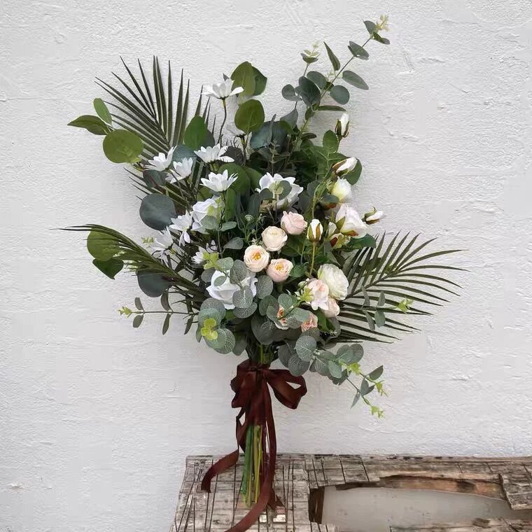 Свадебный букет для фотостудии, фотосъемки в путешествиях, искусственный букет невесты в корейском стиле, реквизит для