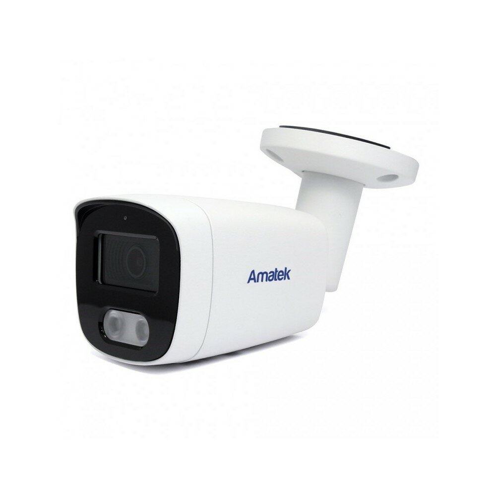 AC-IS502MF (7010931) Amatek Уличная цилиндрическая IP камера, 2.8мм, ИК+LED, PoE, 5Мп, микрофон