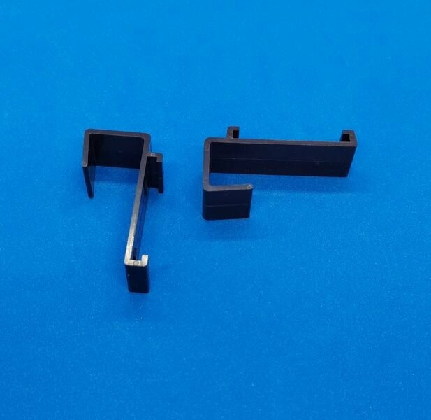 Кронштейн навесной коричневый для крепления рулонных штор без сверления, 6 шт.