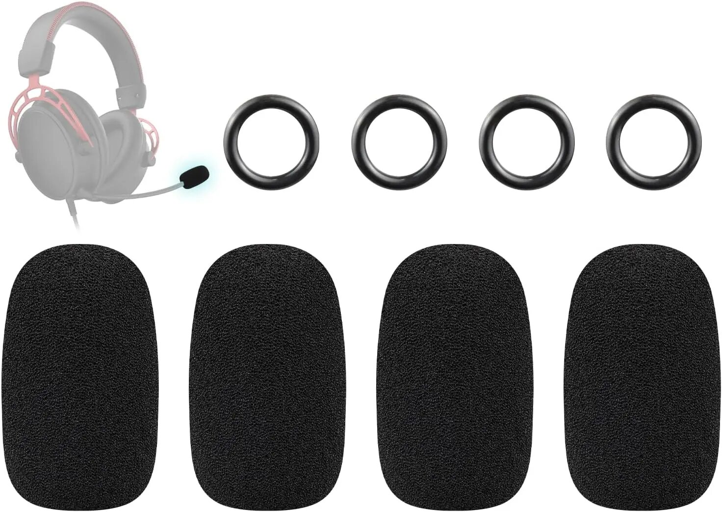 4 шт. ветрозащитные экраны XRHYY для микрофонов Hyperx