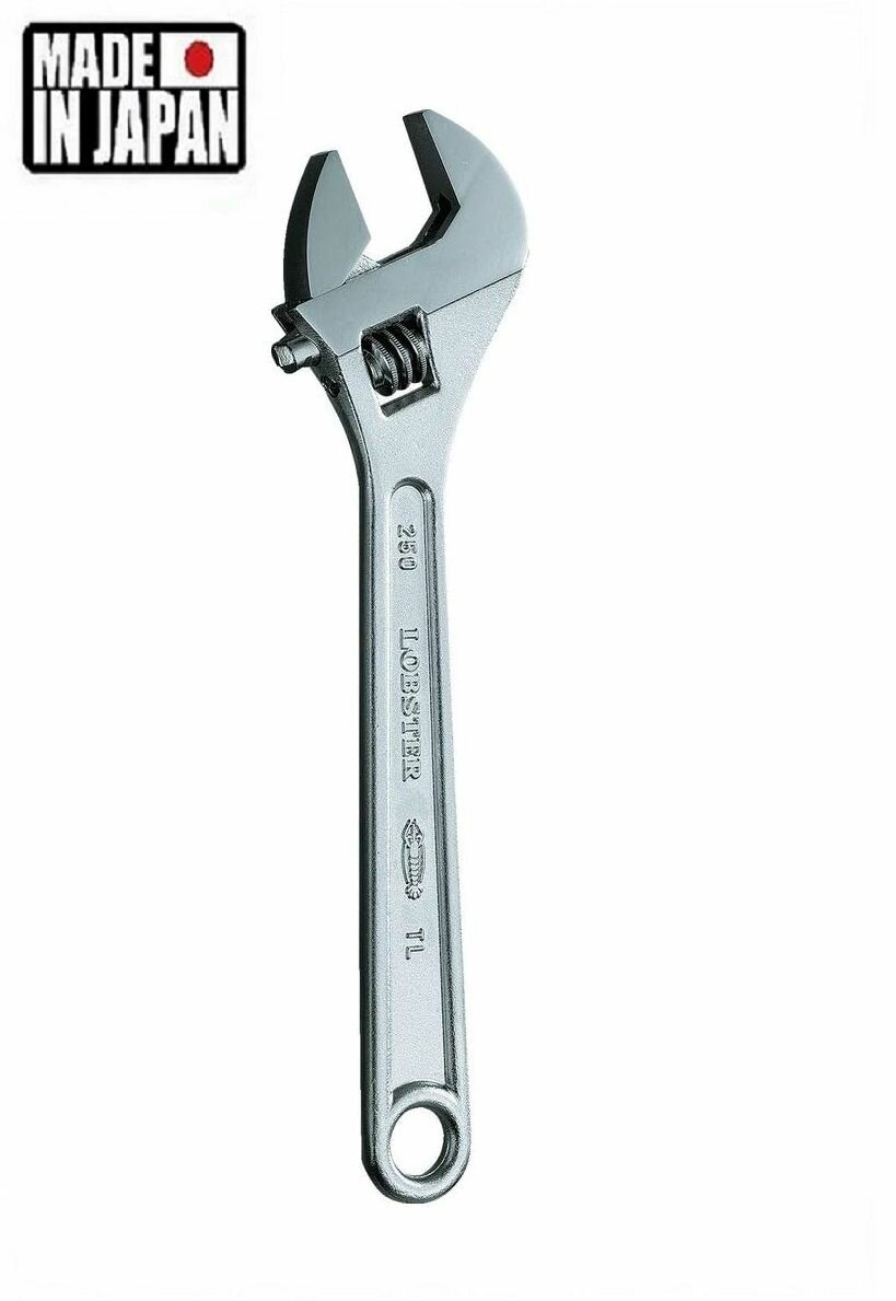 0-13мм Сделано в Японии. Ключ разводной усиленный LOBSTER M100