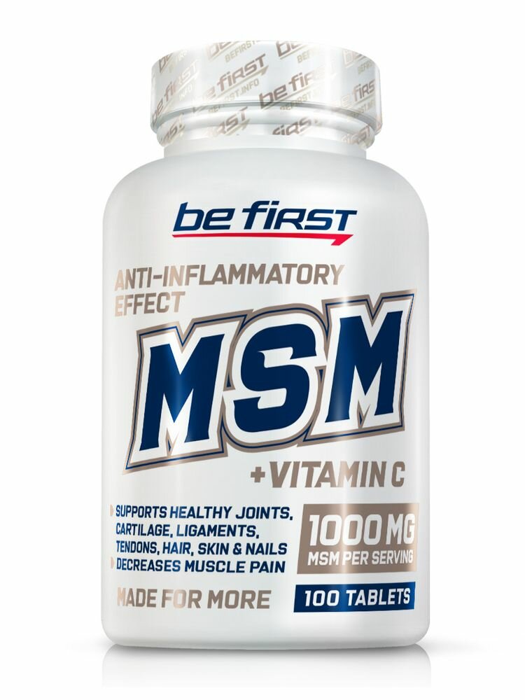 Be First MSM 1000 мг + vitamin C 100 табл.