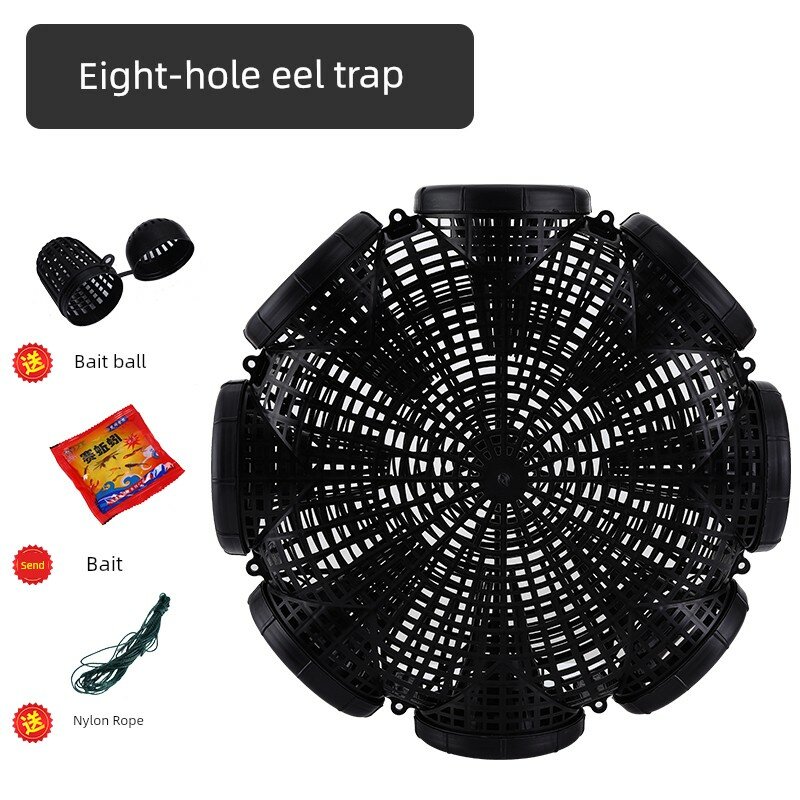 Специальная ловушка для угрей, пластиковый инструмент для ловли угрей, ловушка для лошей, ловушка для рыбы и креветок,