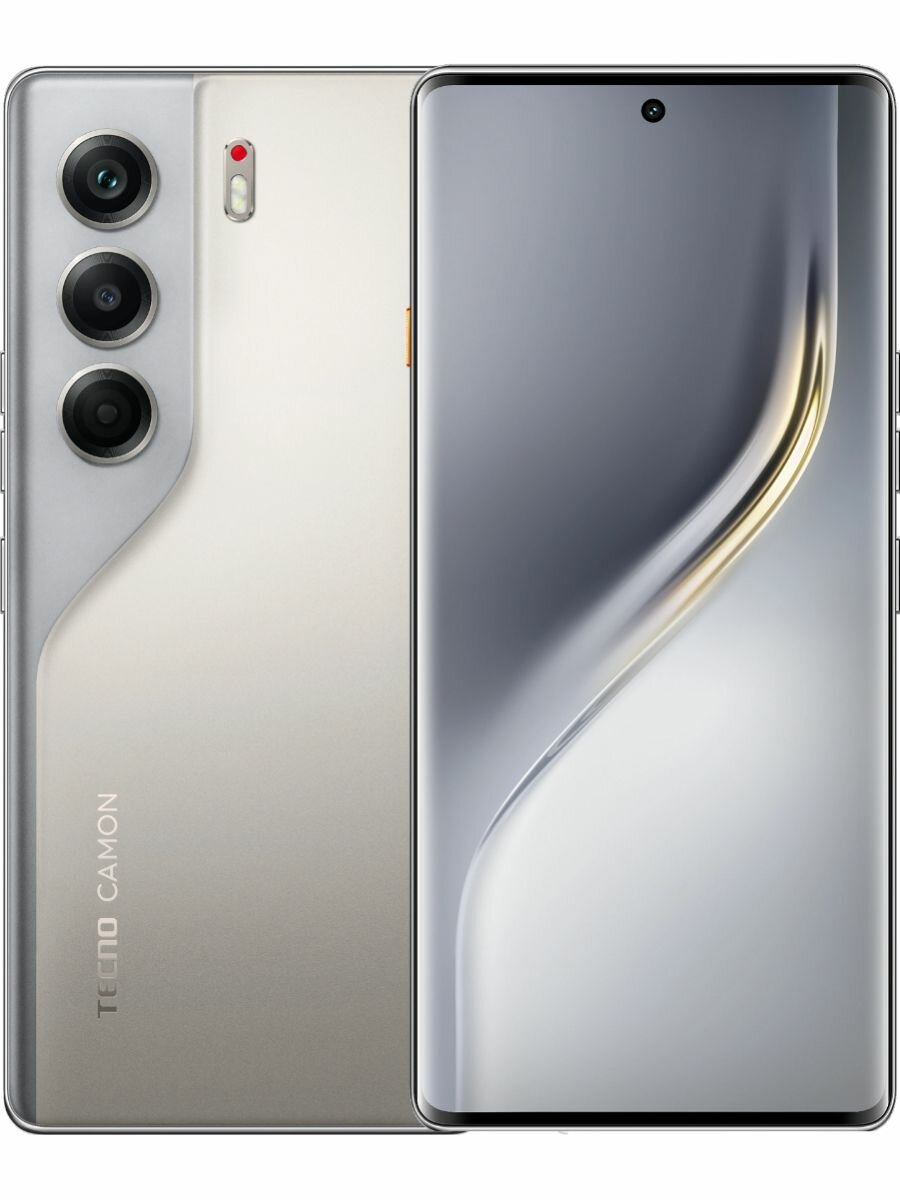 Смартфон Tecno Camon 40 Pro 5G, AMOLED-экран 8/256Gb, песчаный титан