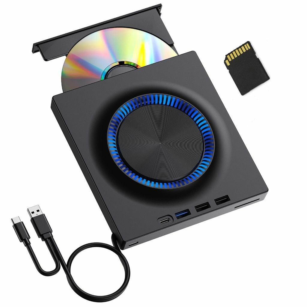 Портативный DVD-привод с USB 3.0 и Type-C