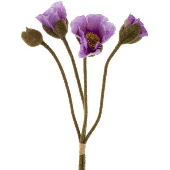 Цветы искусственные Remeco Collection "Букет маков" 14х12х52 см