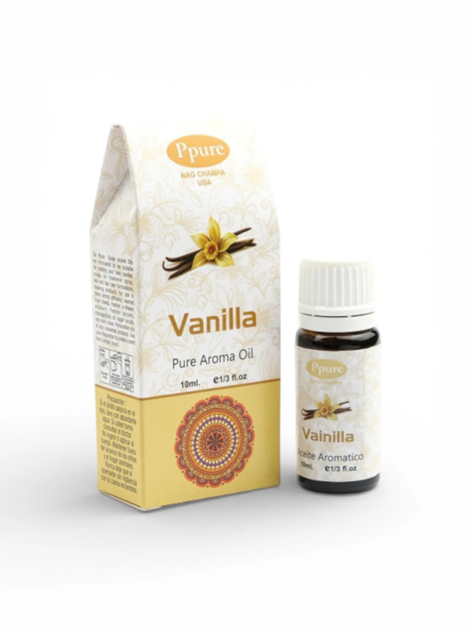VANILLA Pure Aroma Oil, Ppure (ваниль чистое ароматическое масло, Ппьюр), 10 мл.
