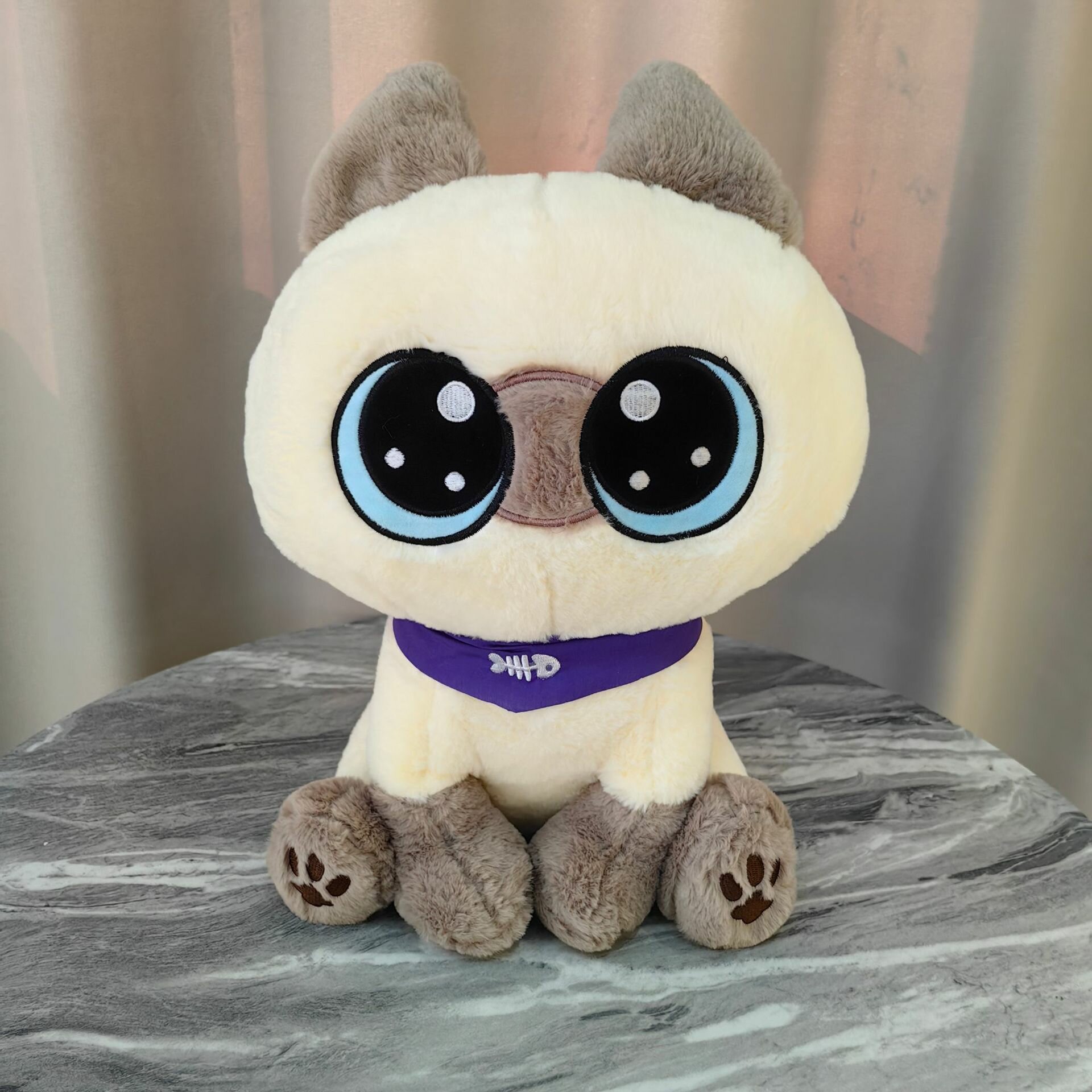 15-дюймовая плюшевая игрушка захватывает машину для выкупа кукол оптом крупноглазный кот_15inch готовых изделий (45–55