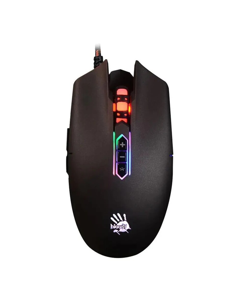 Мышь A4Tech "A4 Bloody Q80", проводная, с матерчатой оплеткой