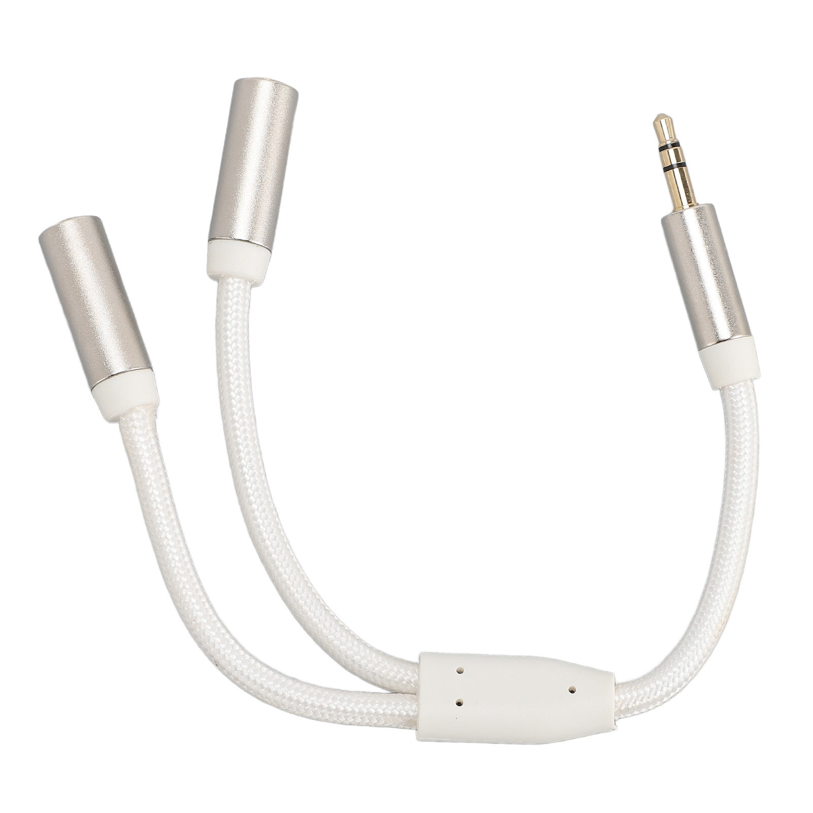 Сплиттер для наушников против помех с золотом 3,5 мм от 1 до 2 женских стерео -разветвителей для телефона для ноутбука ПК