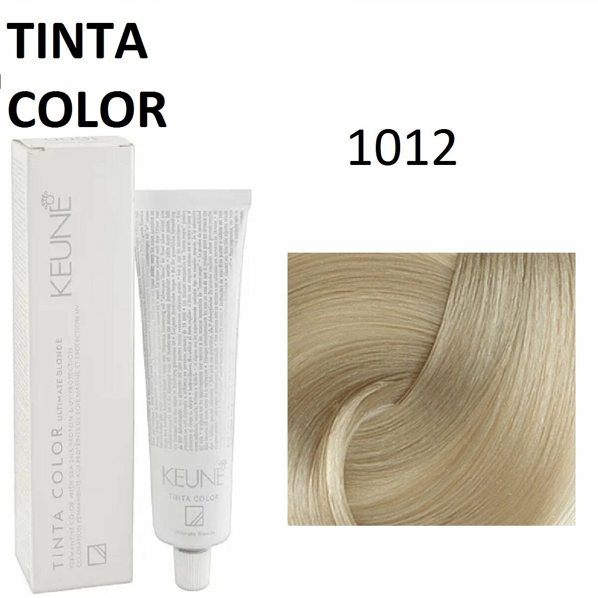 Keune Tinta Color 1012 стойкая краска для волос, Пепельно-Перламутровый Блонд, 60 мл