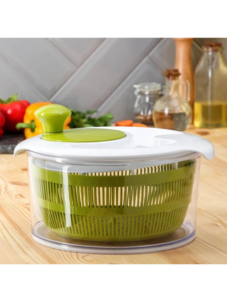 Овощерезка ручная с контейнером и сушилкой для зелени