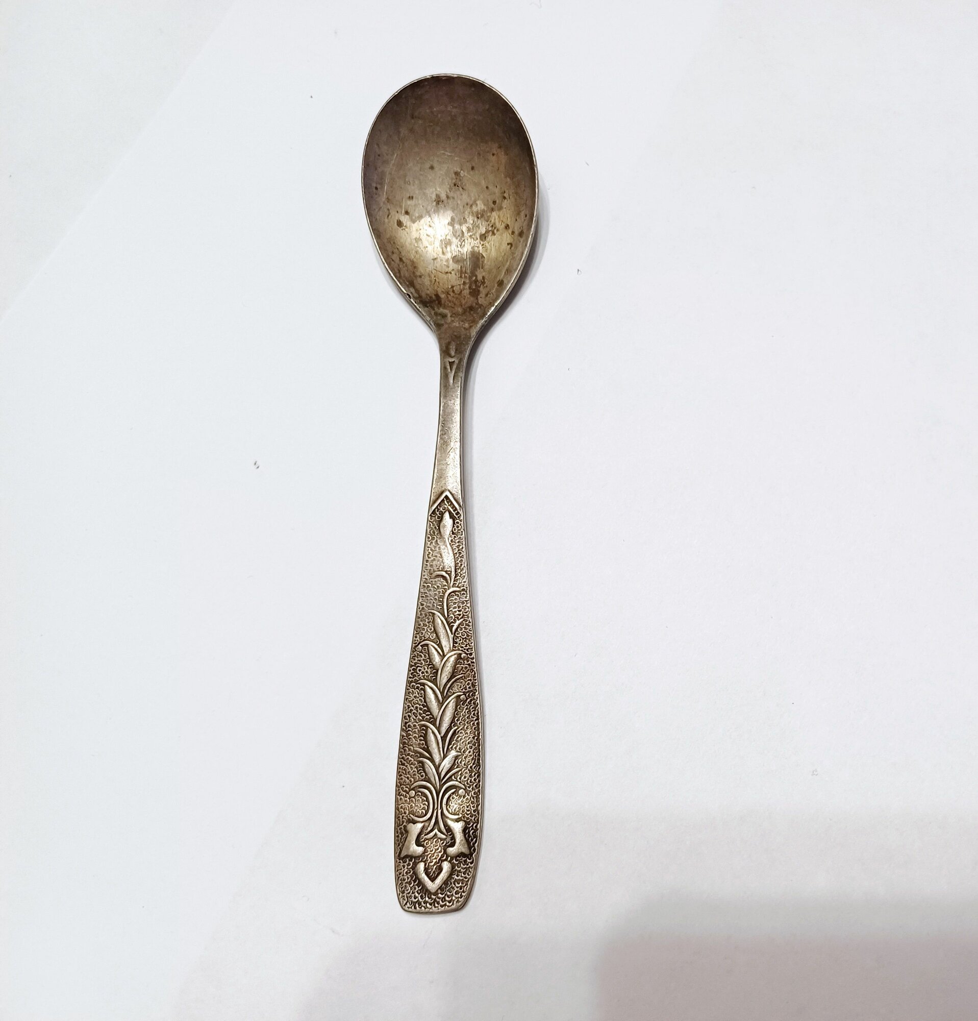 Винтажная советская чайная мельхиоровая ложка, СССР