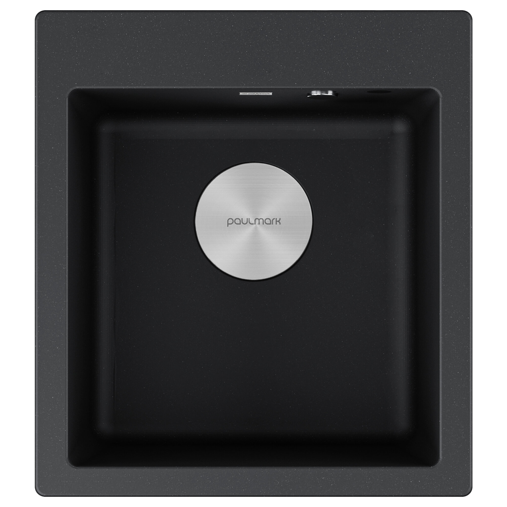 Кухонная мойка Paulmark KANTE 45 PM104651-BL черный гранит Искусственный камень