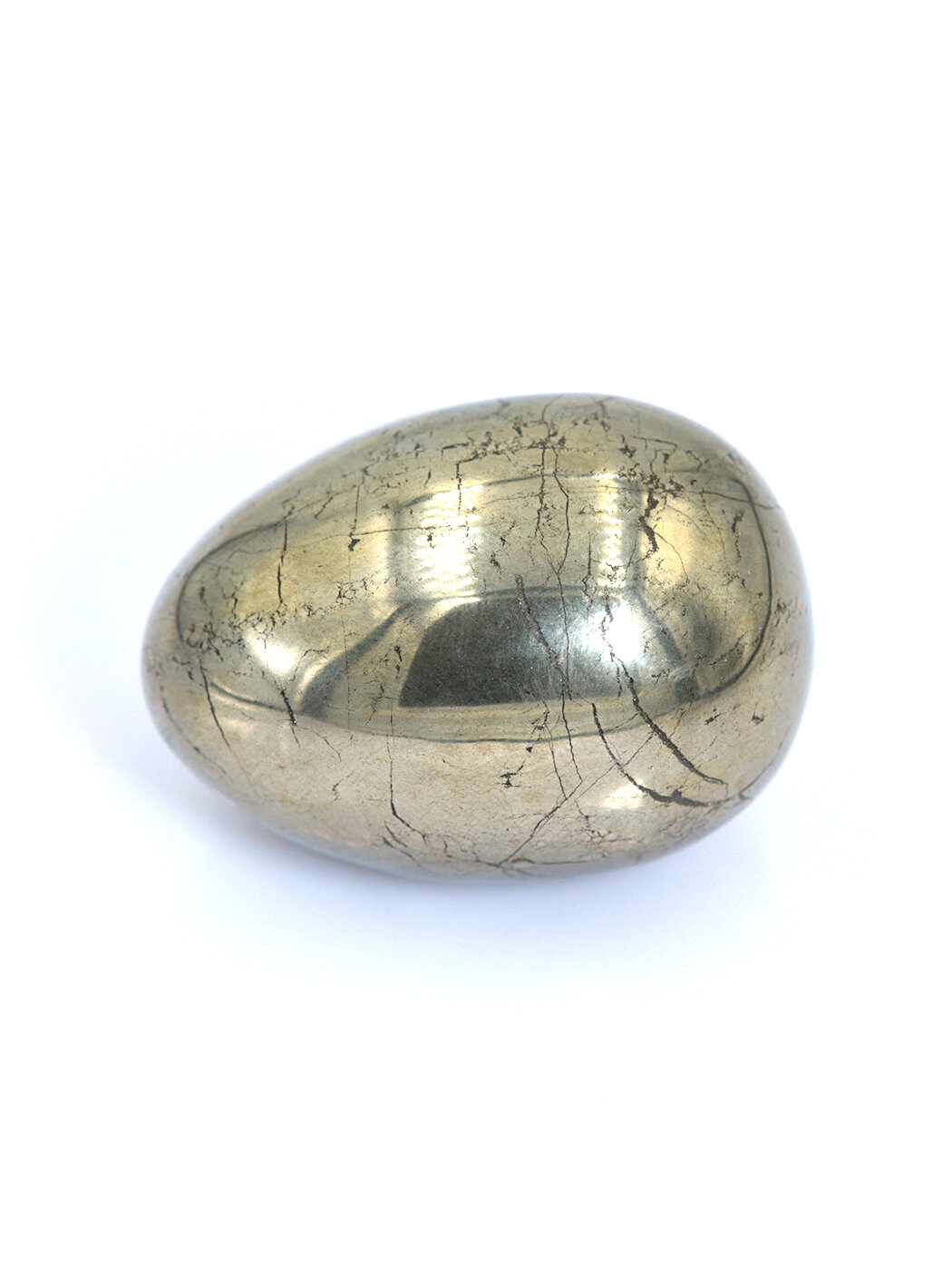Яйцо из натурального камня - Пирит (4 cм)
