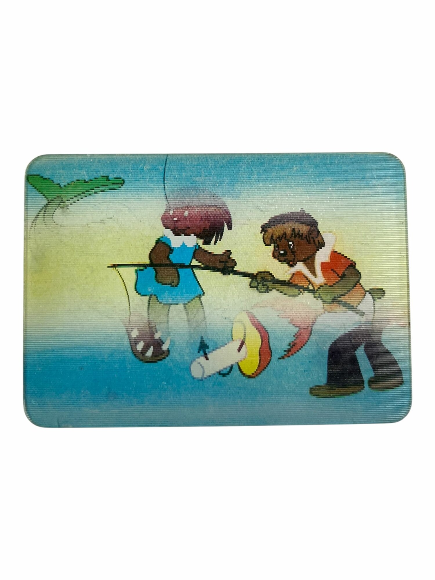 Советский винтажный переливающийся календарь, советская мультипликация, сделано в СССР