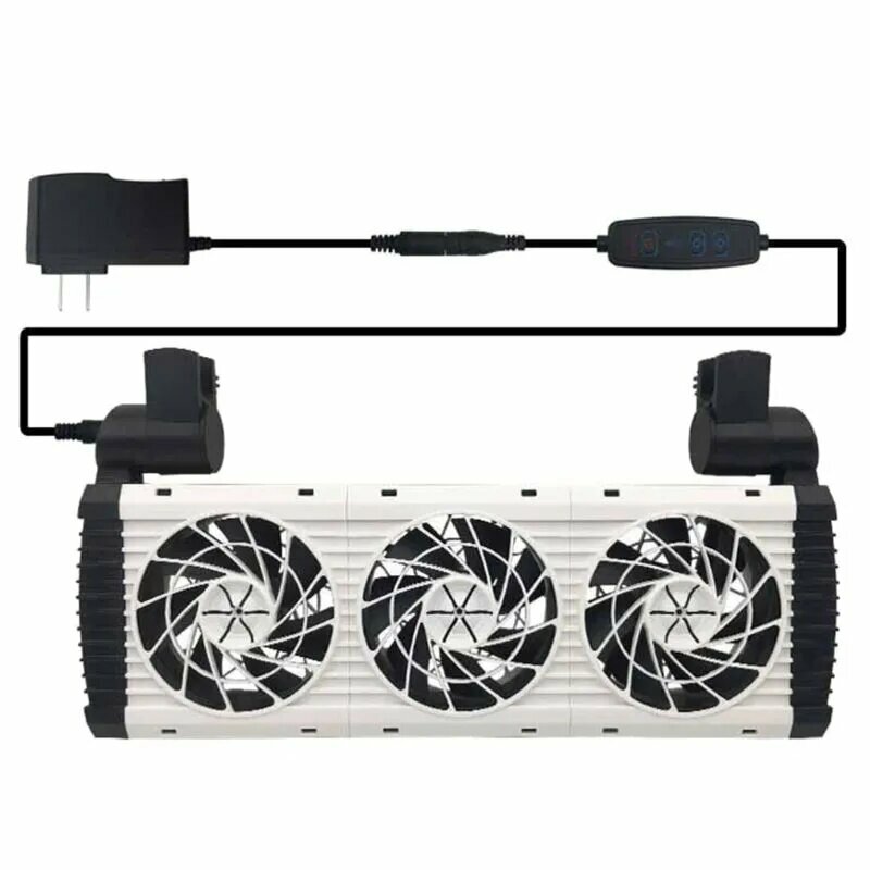 Охлаждающий вентилятор для аквариумов аквариумов, малошумный энергосберегающий охладитель, водяной воздухоохладитель, система HumidityReducer