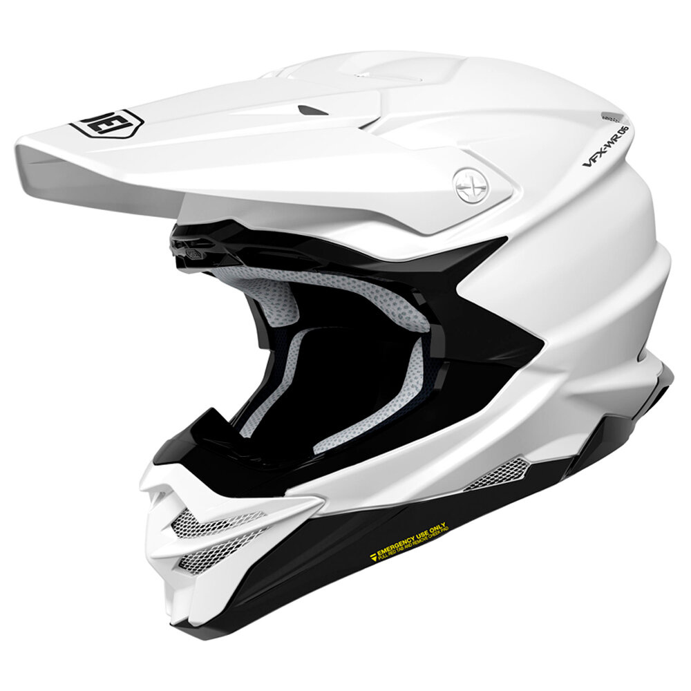 Мотошлем кроссовый SHOEI VFX-WR 06 PLAIN (белый, XS)