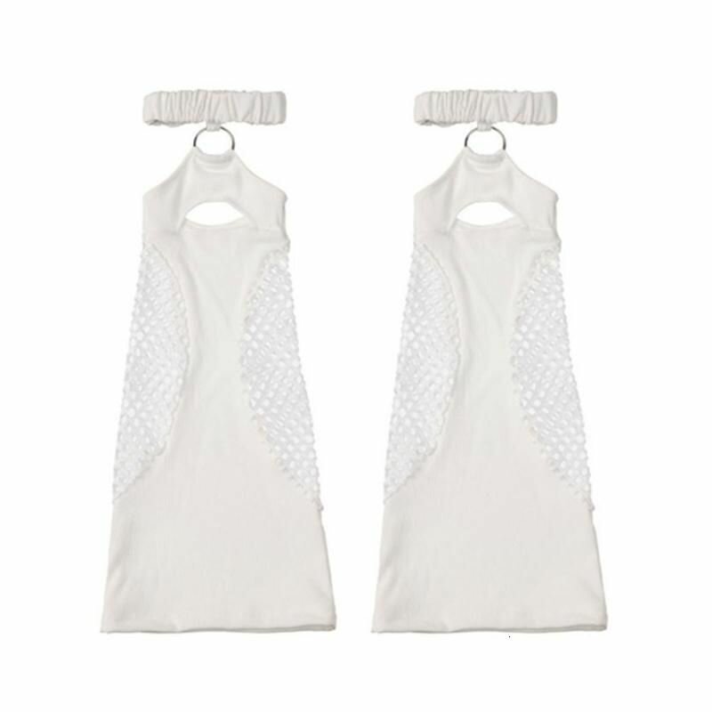 Женские гетры-подвязки в стиле харидзюку, Белый