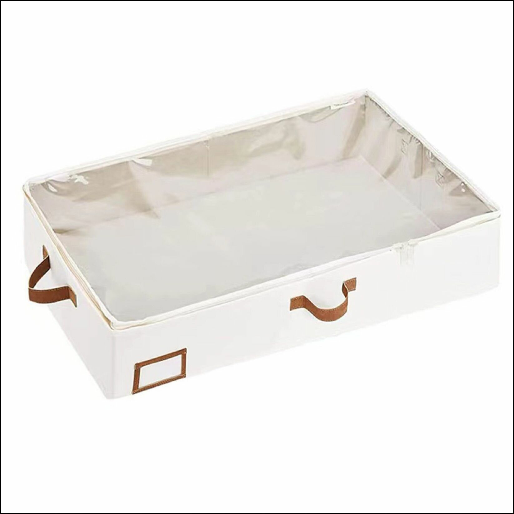 Вместительный контейнер премиум для хранения свитеров и одеял с прозрачным окном под кровать