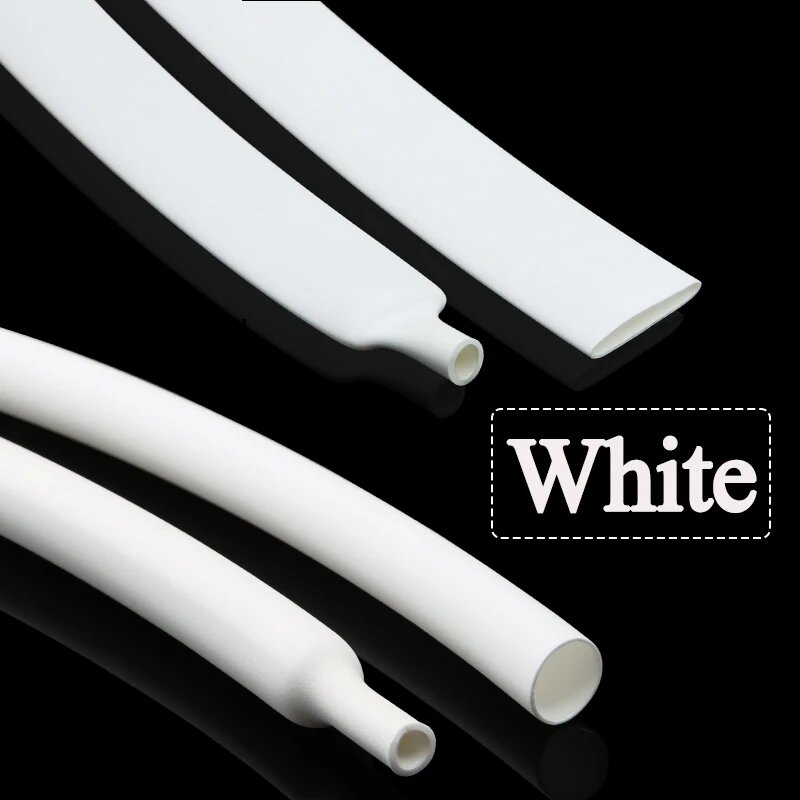 Термоусадочная трубка с клеем 3:1/4:1 White, 10 meters, 15.4mm x 3ratio