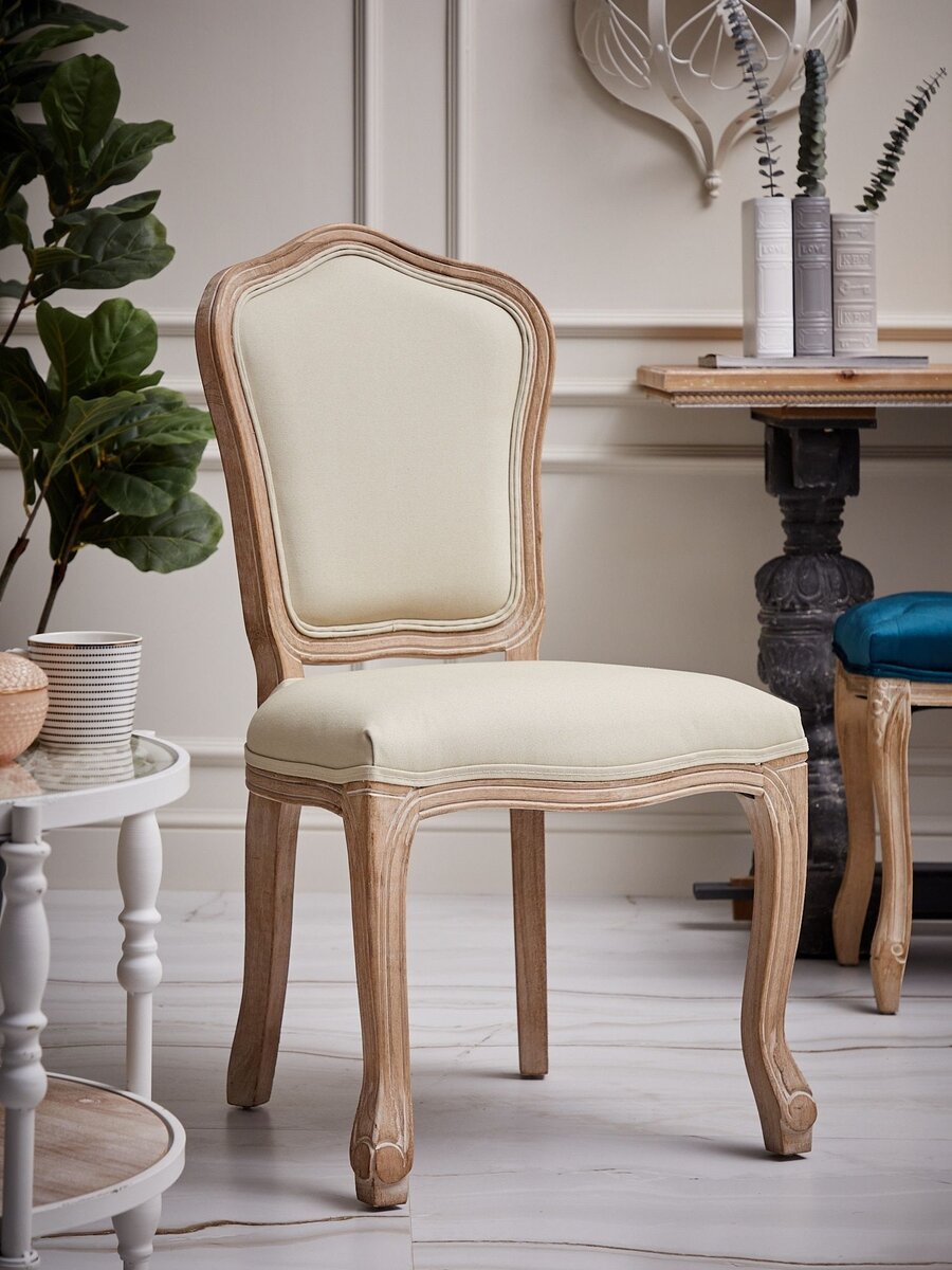 51-061 Кресло Богемия 55х51х100см, Дерево, полиуретан, лен, Glasar