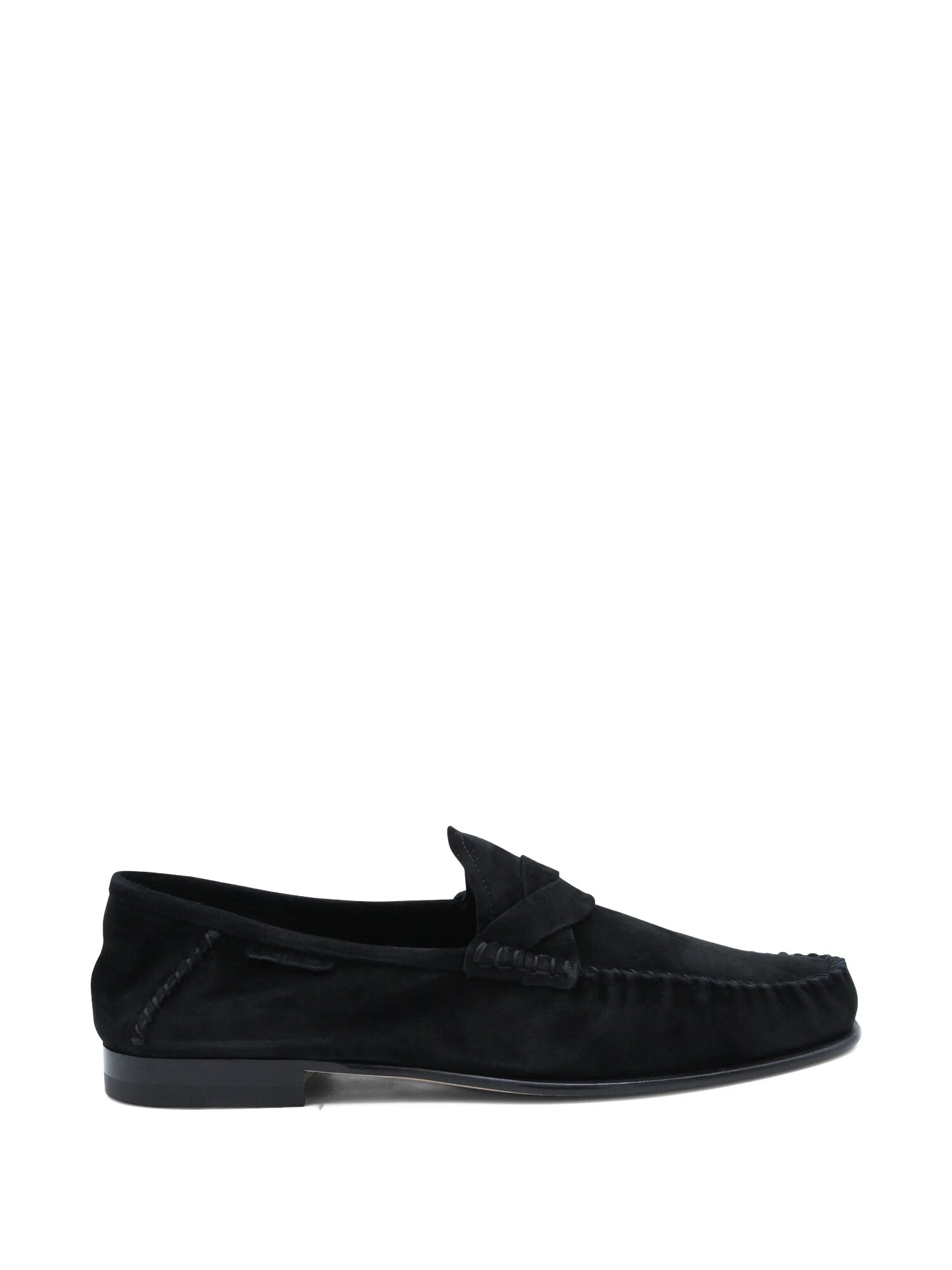 Лоферы Braided-strap suede loafers