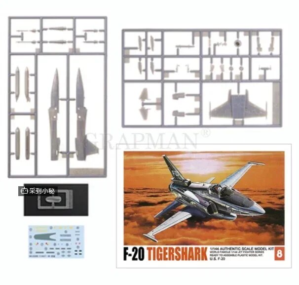 Модель самолета GRAPMAN F-14 Tomcat F-15 Eagle F-4E Phantom 1/144