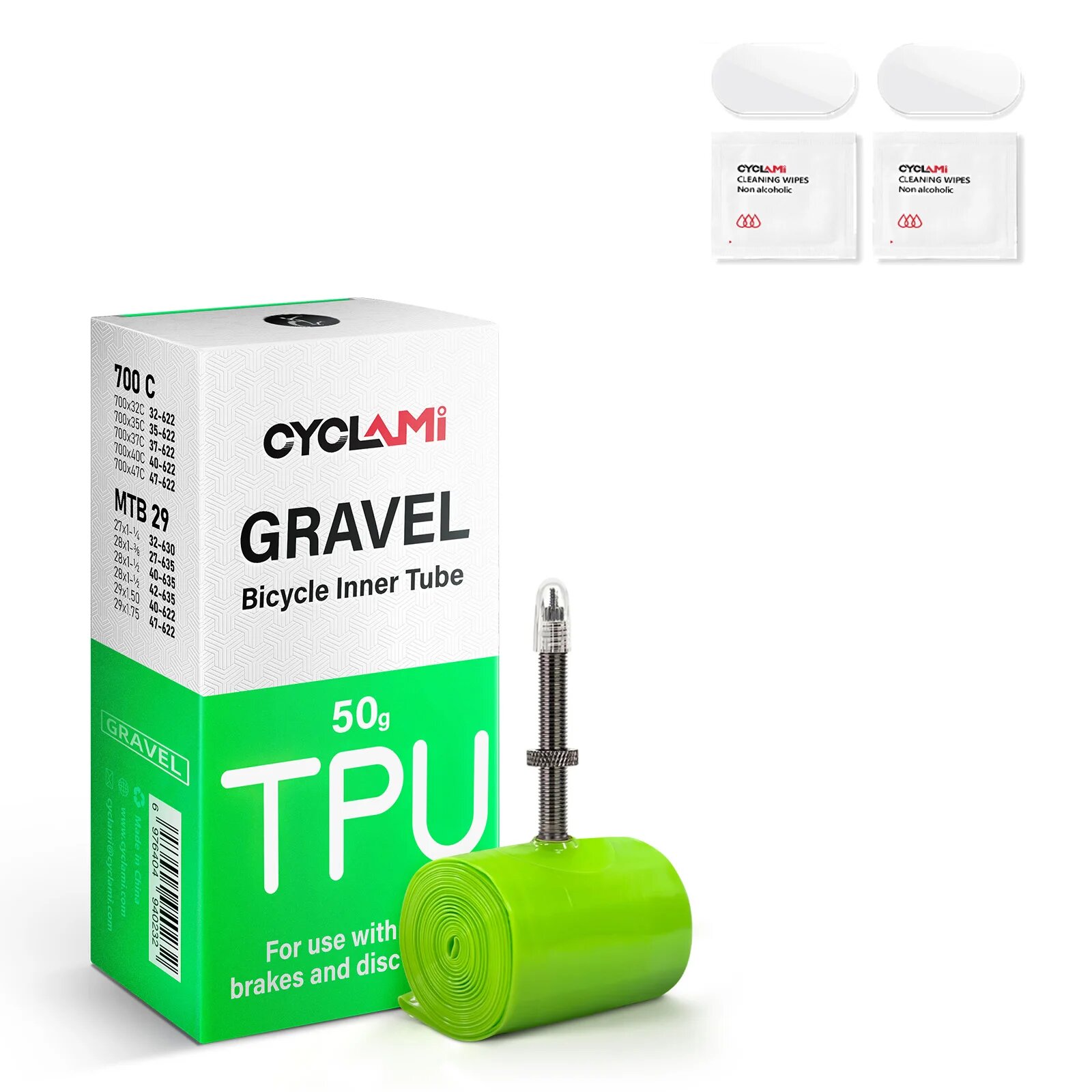 Камера велосипедная CYCLAMI Gravel TPU 700x32/35/47c, 1pc