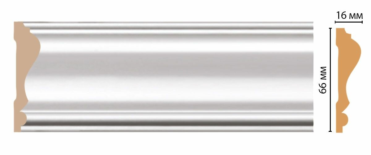 Молдинг для Ремонта Decomaster D022-114ДМ В66хШ16хД2400 мм / Декомастер.