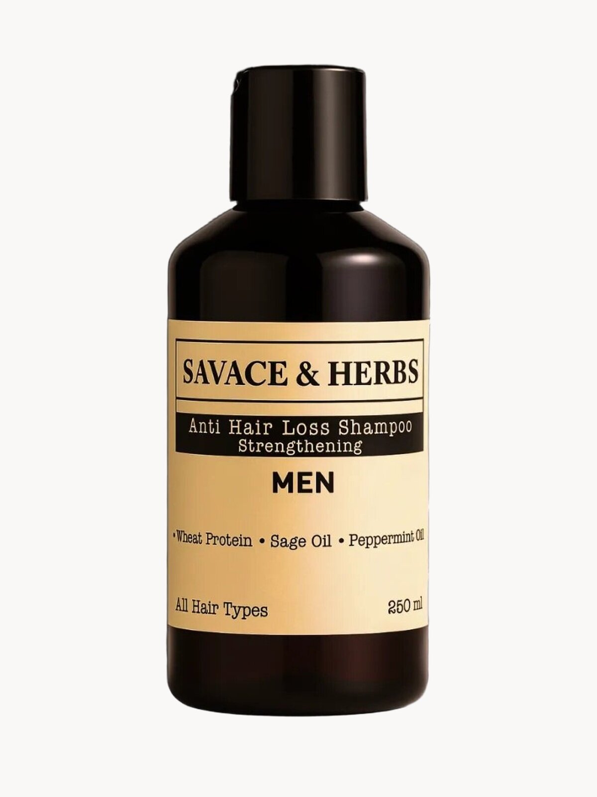 Шампунь SAVACE & HERBS, против выпадения, для всех типов волос, мужской, 250мл