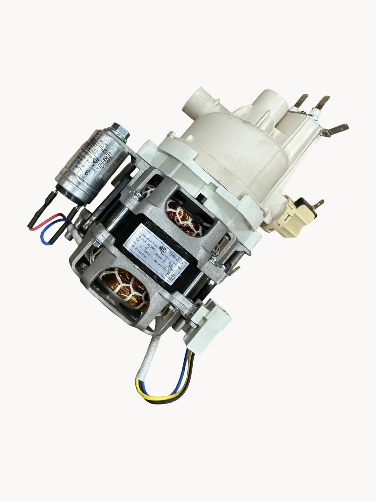 Циркуляционный насос в сборе с тэном для посудомоечных машин Midea, Korting, Candy, Gorenje, Hansa (YBW50-2A)