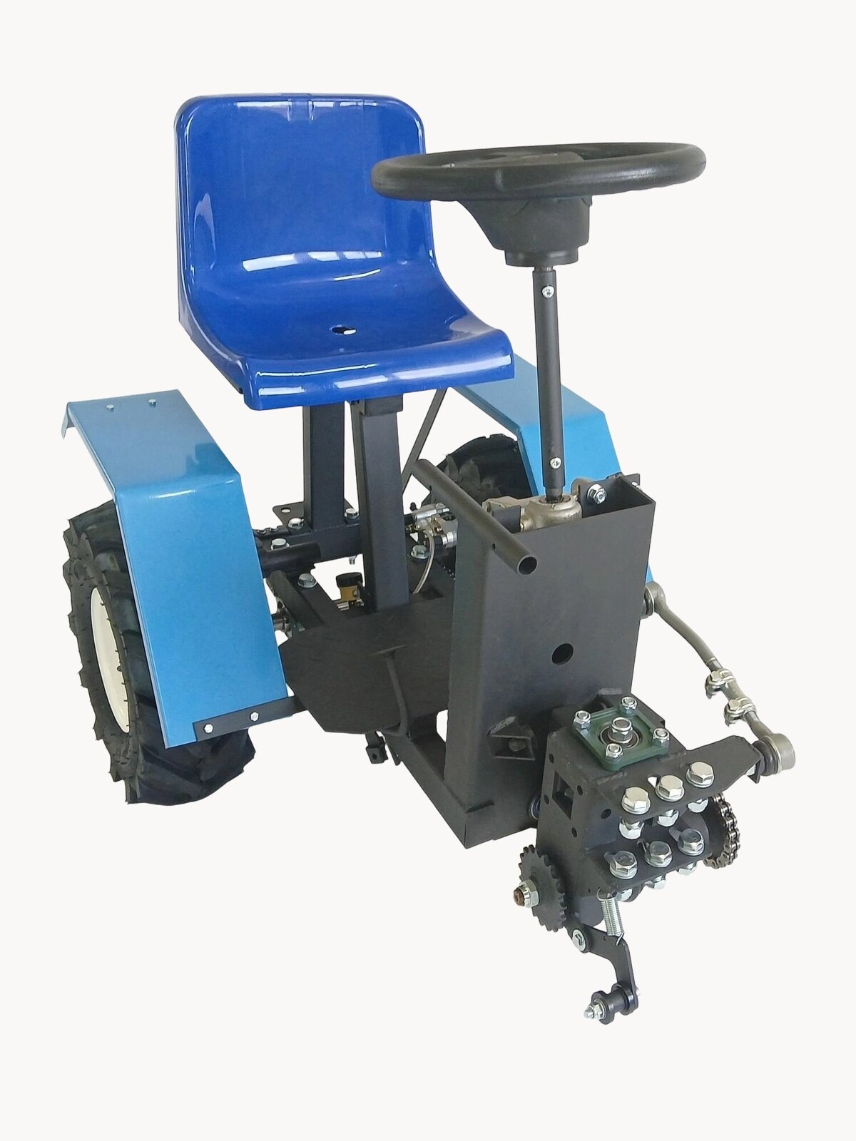 Адаптер АМ-4х4 для МБ с шестигранным валом 32мм колеса19X7.0-8 синий