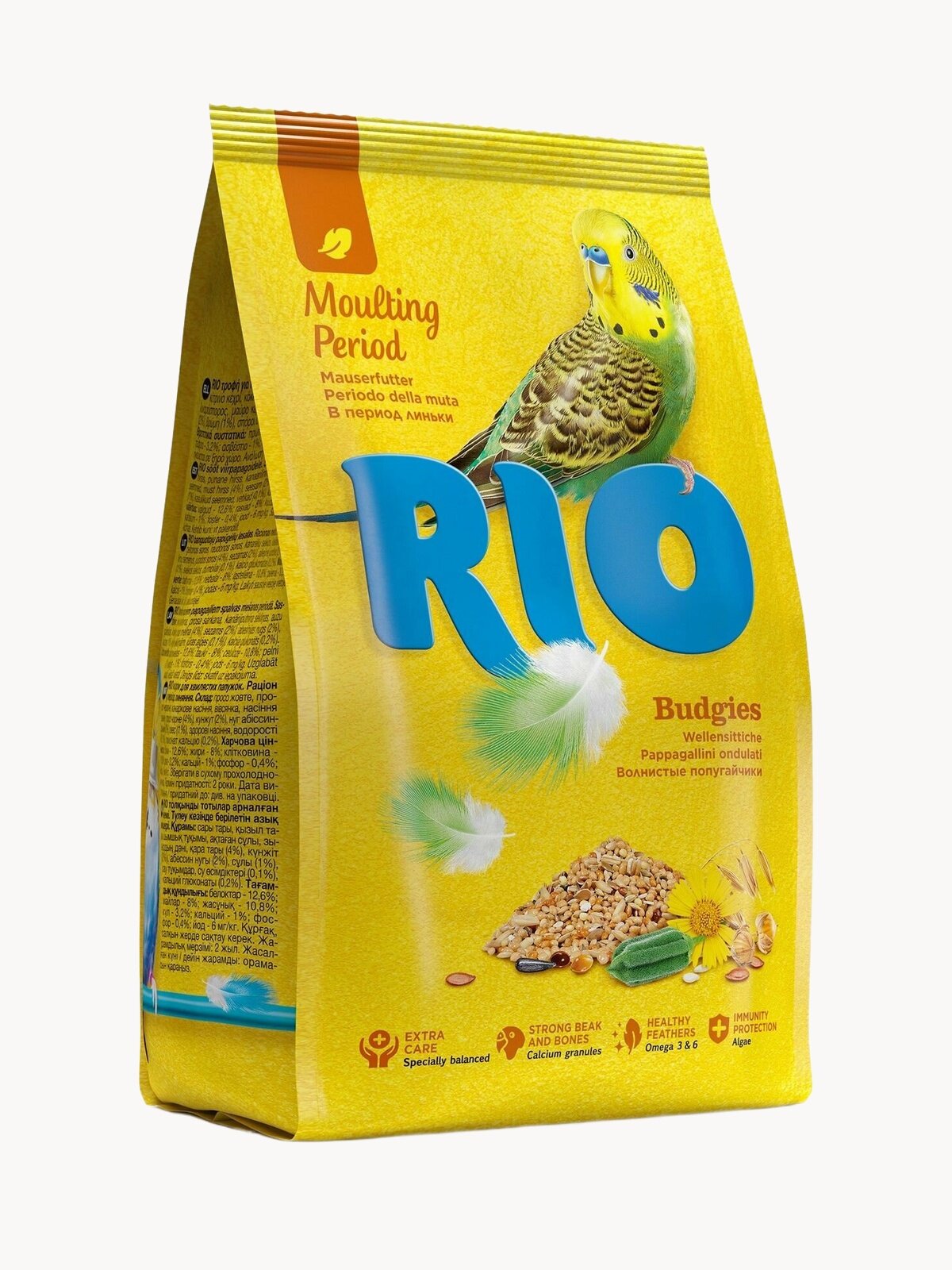 Корм RIO "Moulting Period", для волнистых попугаев, для восстановления оперения, 1 кг