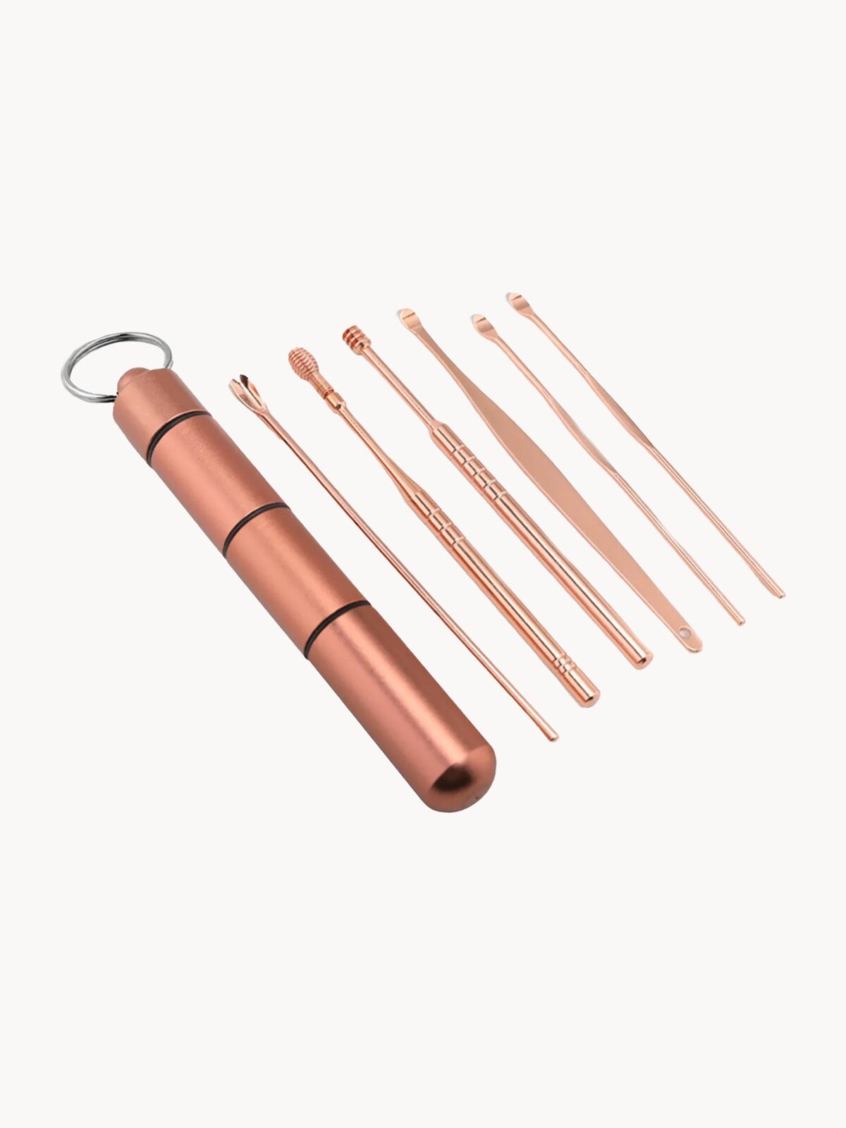 Удобный набор Matoka Face для чистки ушей из нержавеющей стали, 6 шт