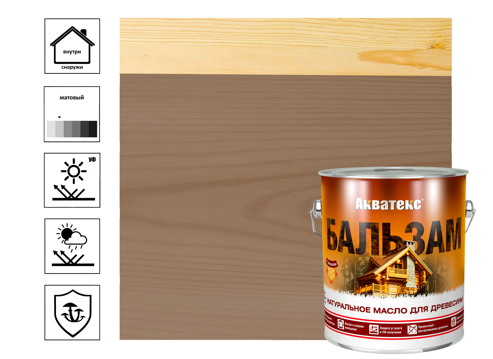 Бальзам Акватекс лиственница, 2,2 л