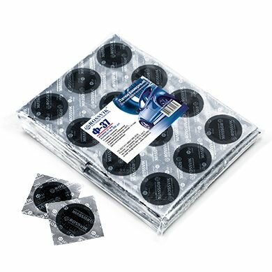 Камерная заплатка Ф37, диаметр 37 мм, 200 шт пакет Rossvik