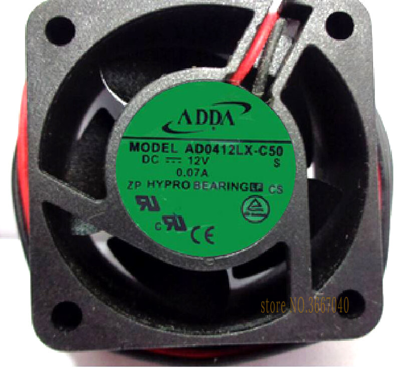 ADDA AD0412LX-C50 40*40*20mm 4cm 4020 DC 12V 0.07A Server Inverter Вентилятор охлаждения