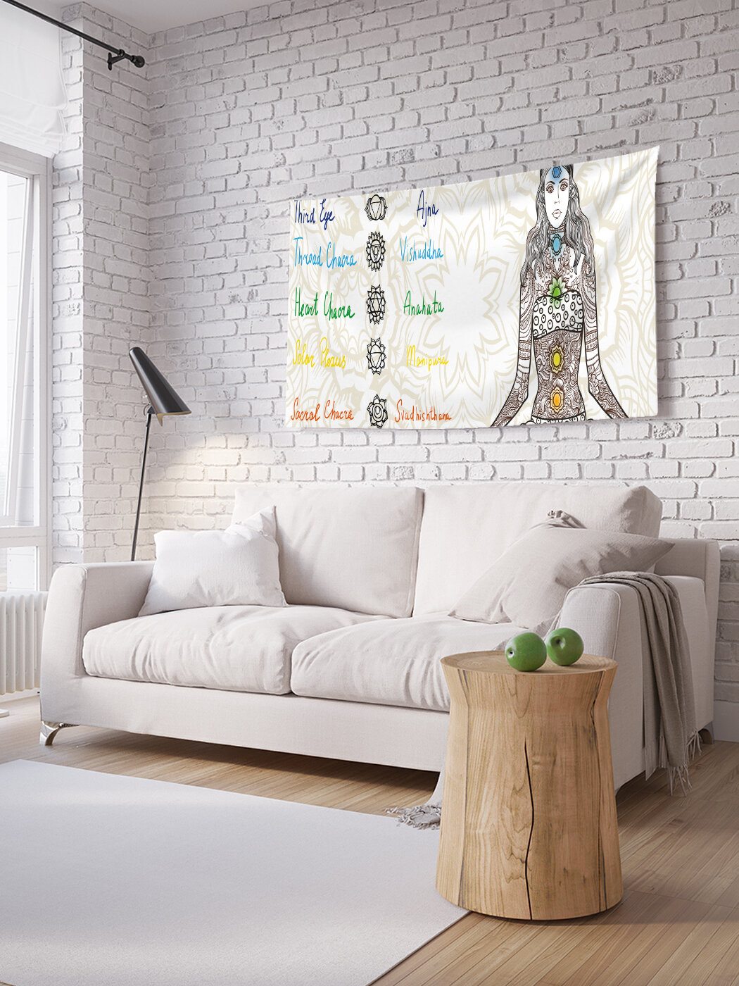 Фотопанно на стену горизонтальный постер 100х150 "Учение о чакрах", JoyArty