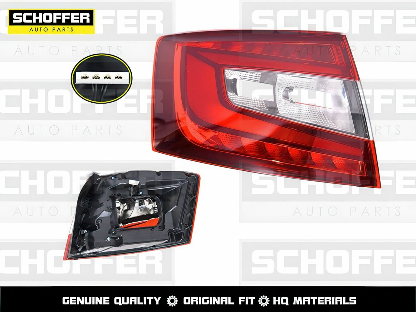Фонарь задний левый LED, для Шкода Октавия 2017-2020 Skoda Octavia 2017-2020, артикул SHF-15210, производителя SCHOFFER