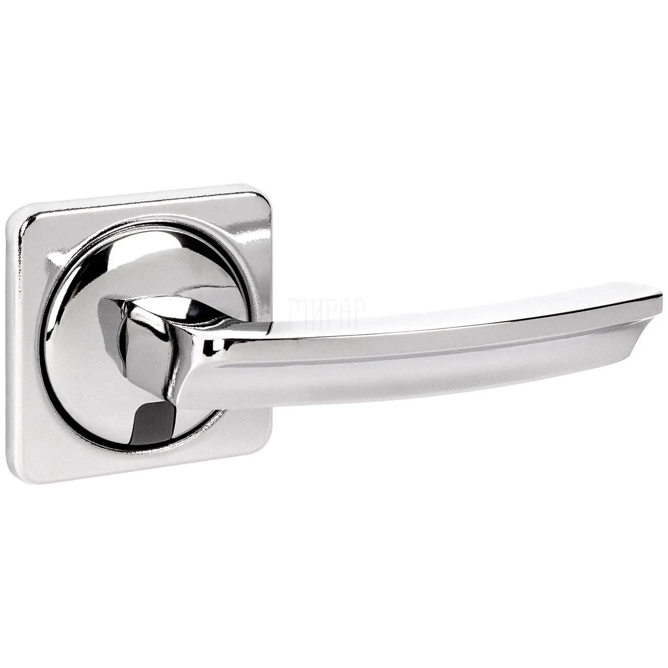 Дверная ручка Fuaro (Фуаро) на квадратной розетке "MOSAIC" (170 мм) хром