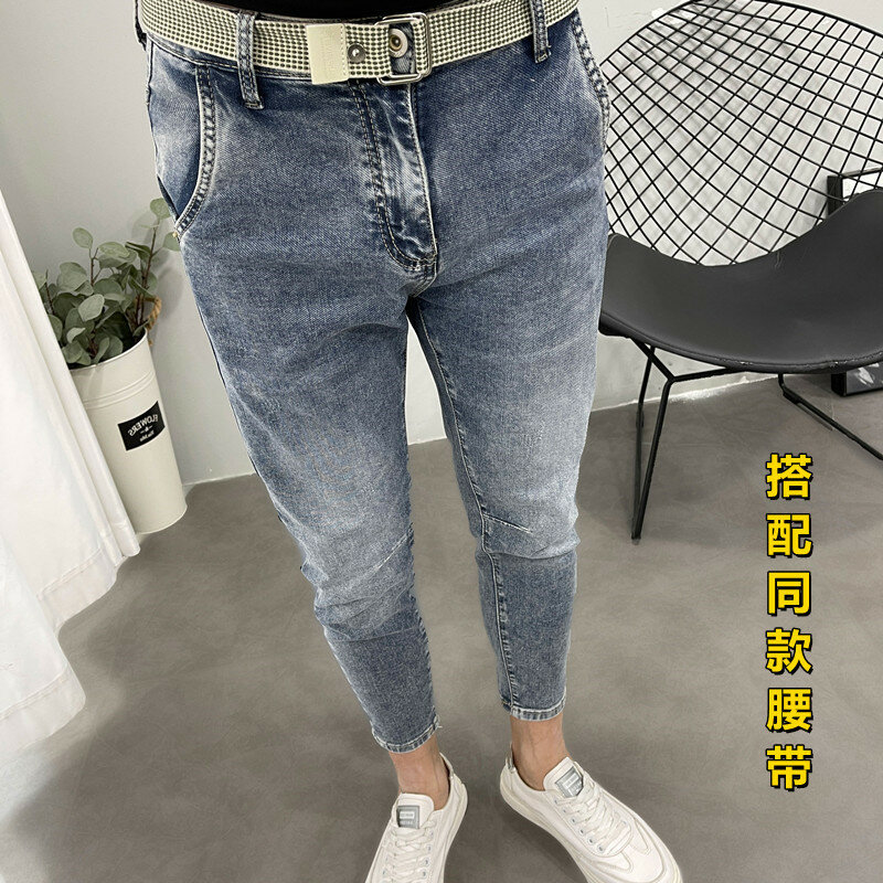 Rong CH Люксовые джинсы slim fit: корейский тренд для стильных парней, Размер_28