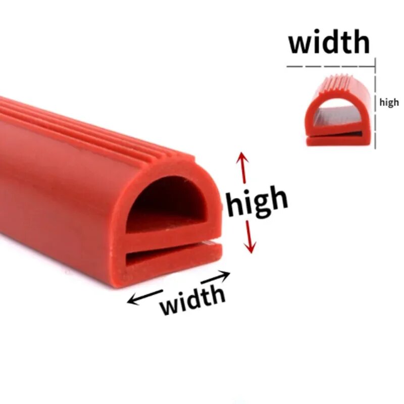 Красный/белый силиконовый уплотнитель E типа Red, 20x16mm