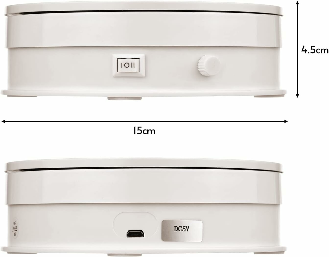 Andoer 6-дюймовый зеркальный дисплей поворотный стенд моторизованный 360° вращающийся 17-30S/R бесступенчатая регулировка скорости 4 кг полезная нагрузка для небольших изделий ювелирные часы модель отображения