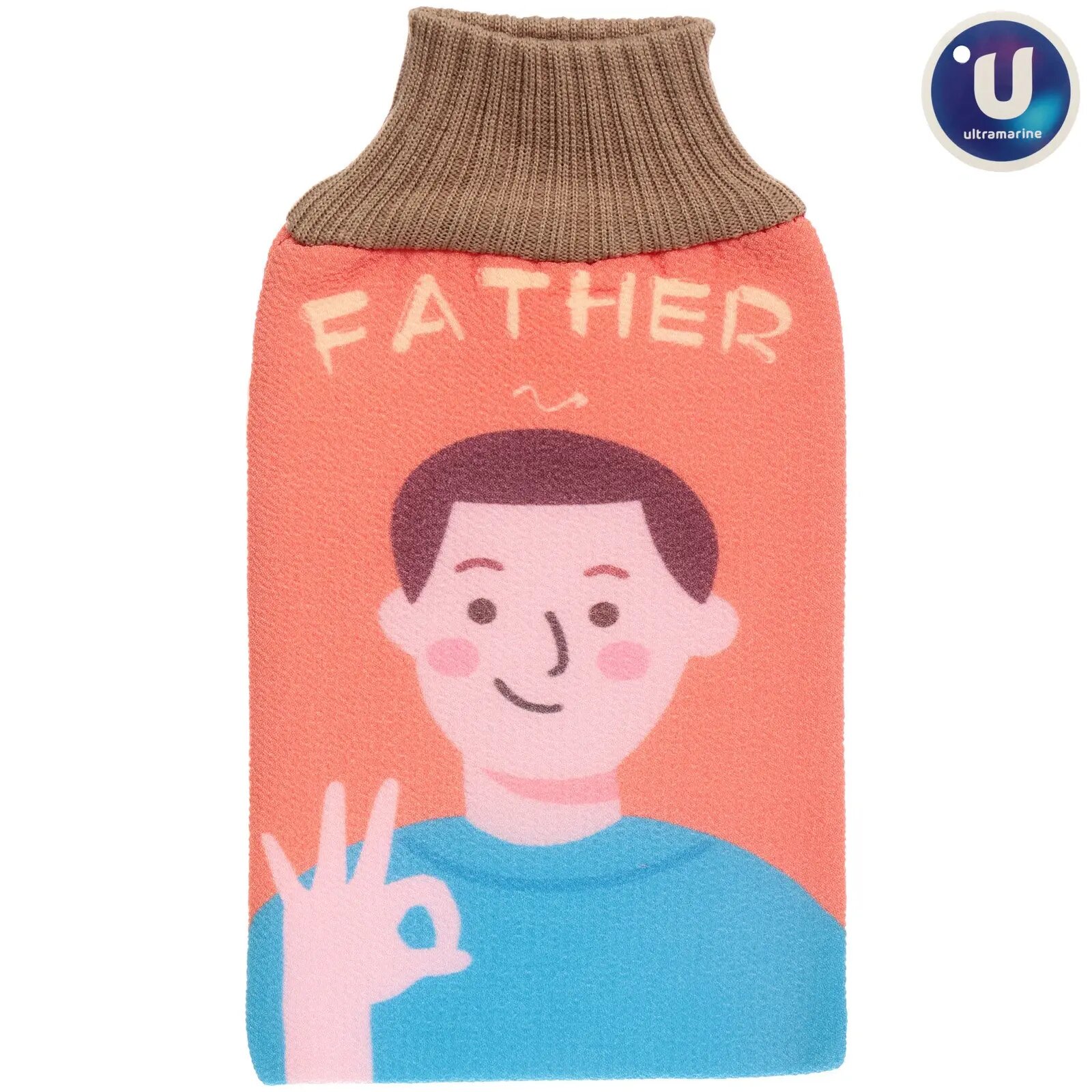 Мочалка-варежка массажная «Premium - МОЯ семья», 24,5х15,5см, мягкая, для детей