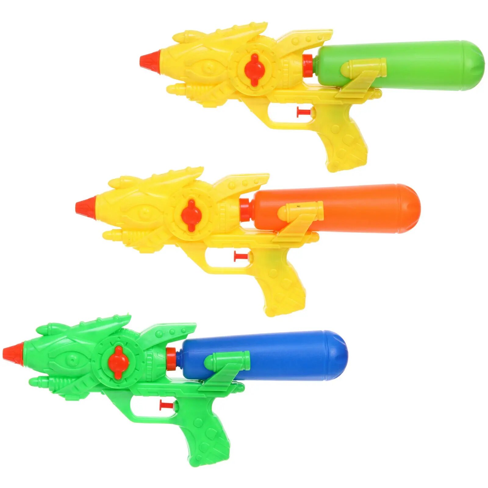 Водяной пистолет «Комета» для активных игр, 31х15 см, пластик, разноцветный принт